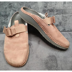 Chaco | Shoes | Chaco Paonia Womens Sz 8 Blushpink Suede Clogs Fluff ...